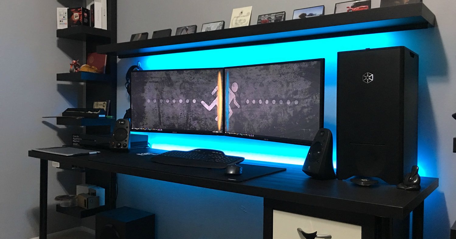 22 Awesome Gaming Battlestations / PC Setups Man Cave Mafia
